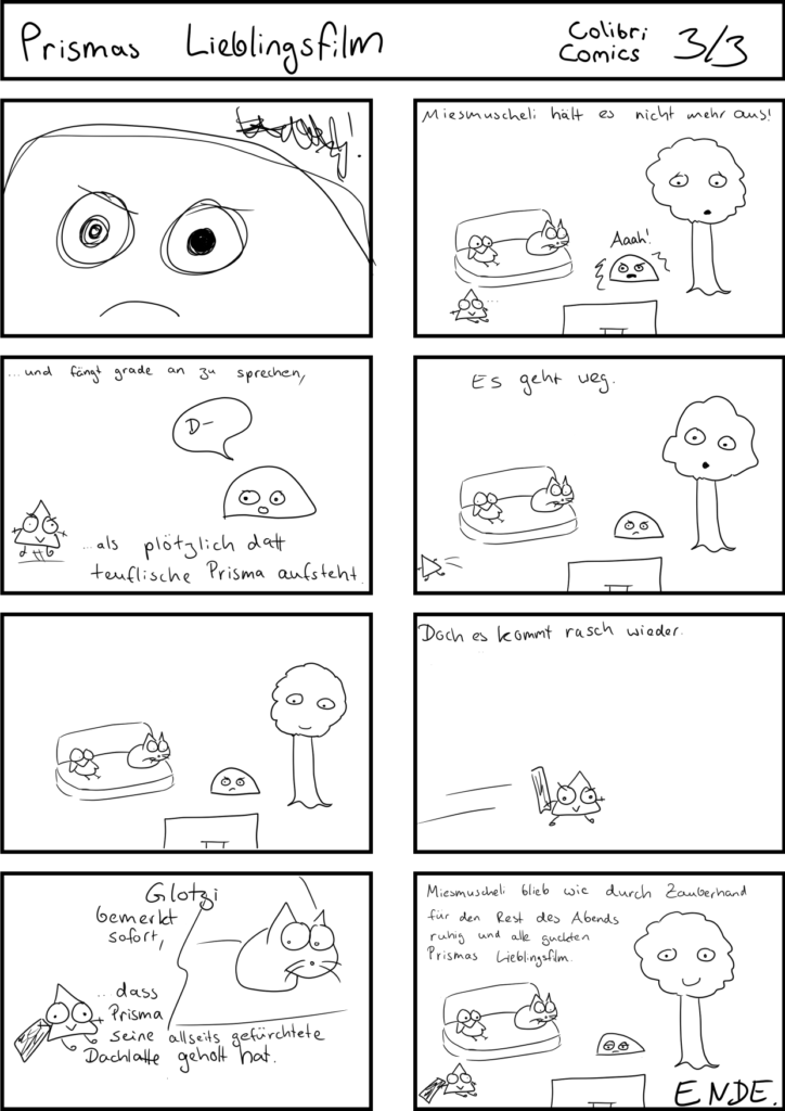 Comic: Prismas Lieblingsfilm – Colibri Comics