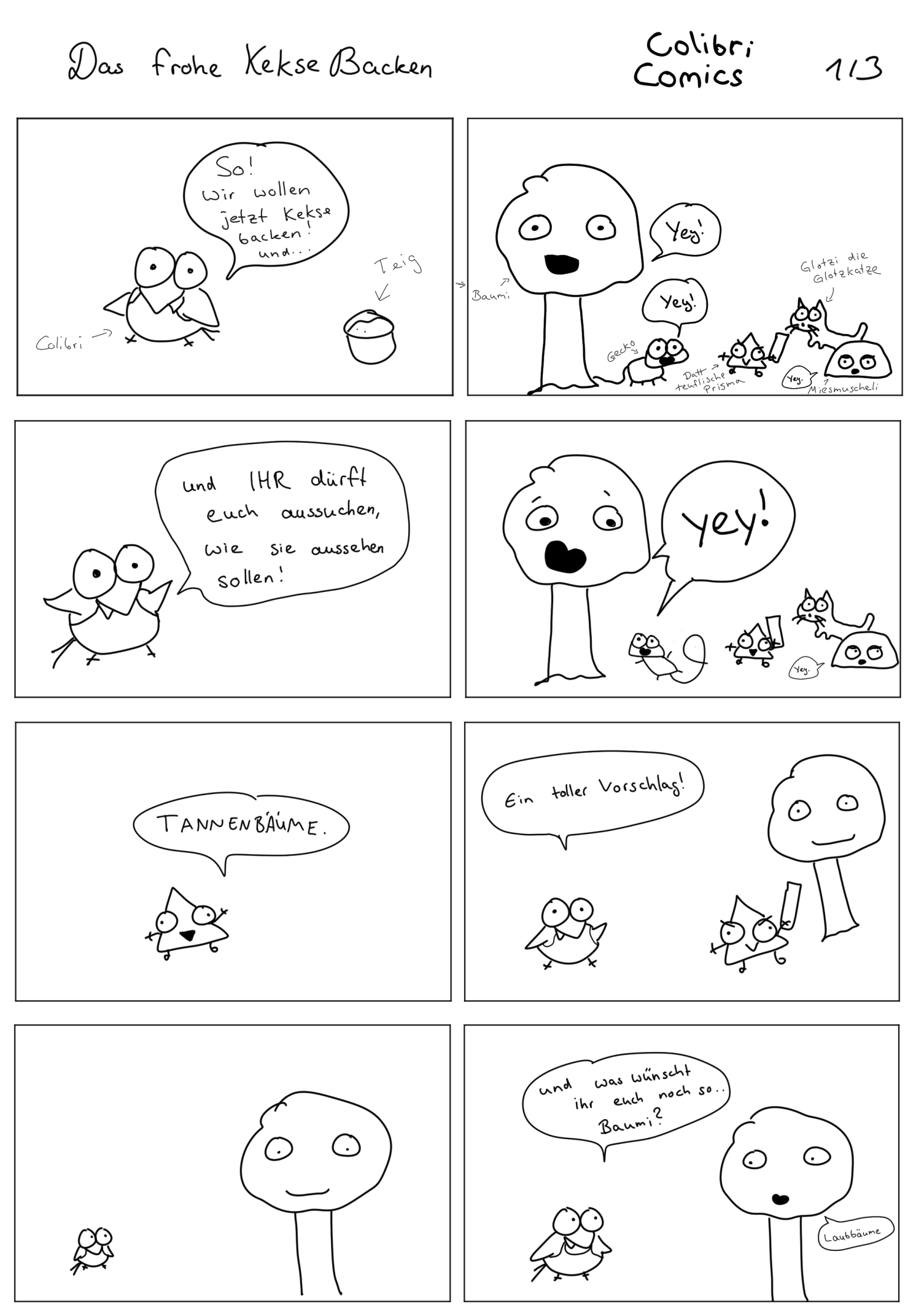 Comic: Das frohe Keksebacken – Colibri Comics